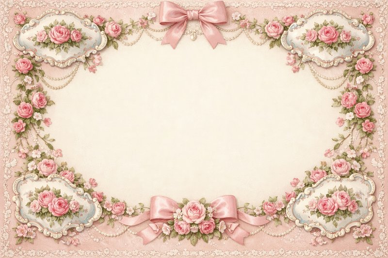 Victorian Floral Border Decorative Wallpaper Frame Images | Free Photos ...