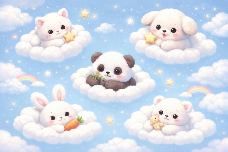 Sky Cloud Rainbow Cute Wallpaper Background Images | Free Photos, PNG ...