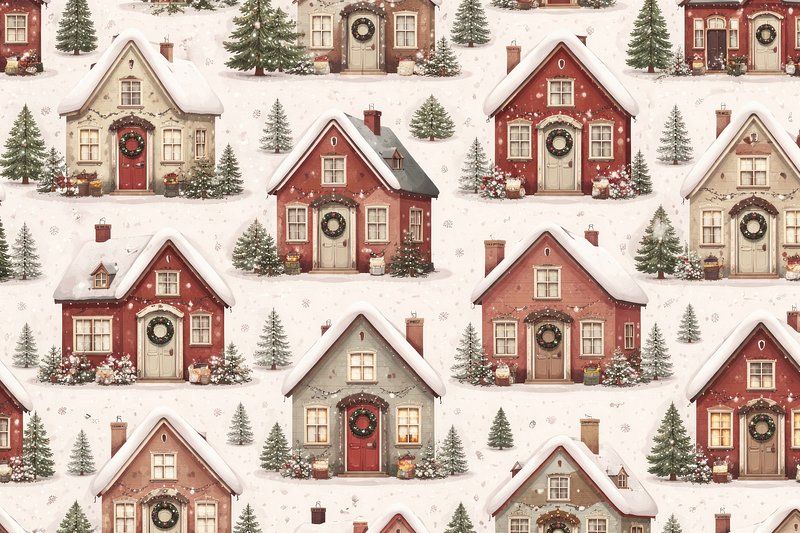 Village Theme Christmas Snow Holiday Images | Free Photos, PNG Stickers ...