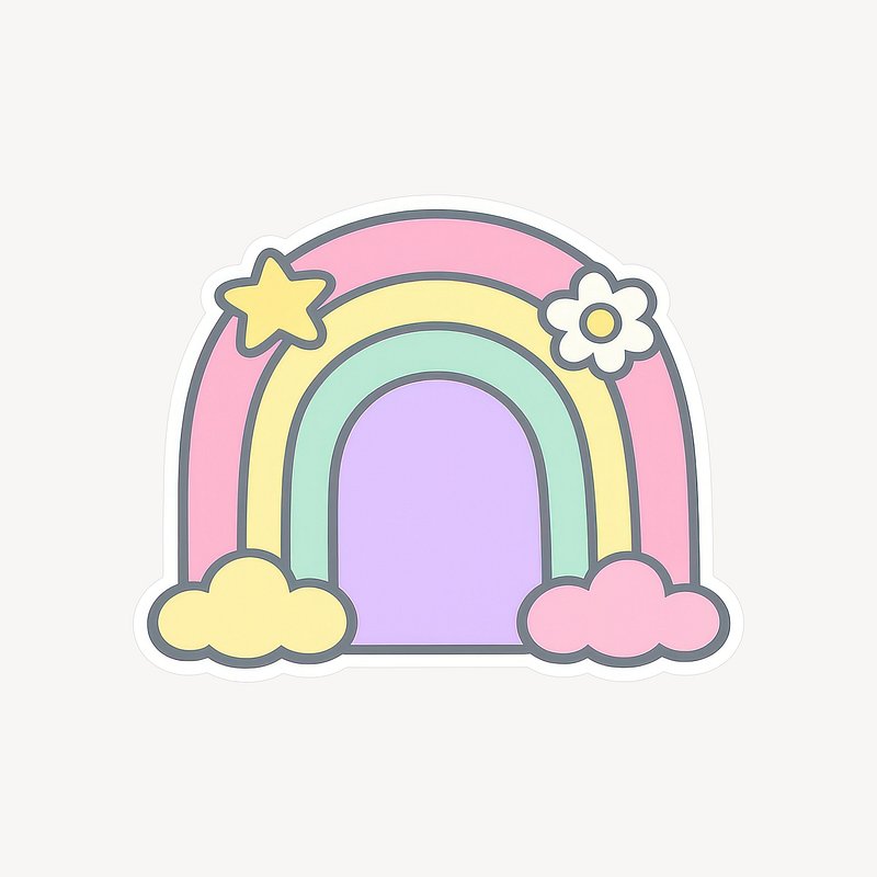 Rainbow Cloud Design Images | Free Photos, PNG Stickers, Wallpapers ...
