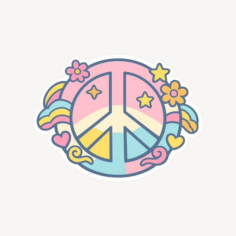 Hippie+style Art Illustration Images | Free Photos, PNG Stickers ...