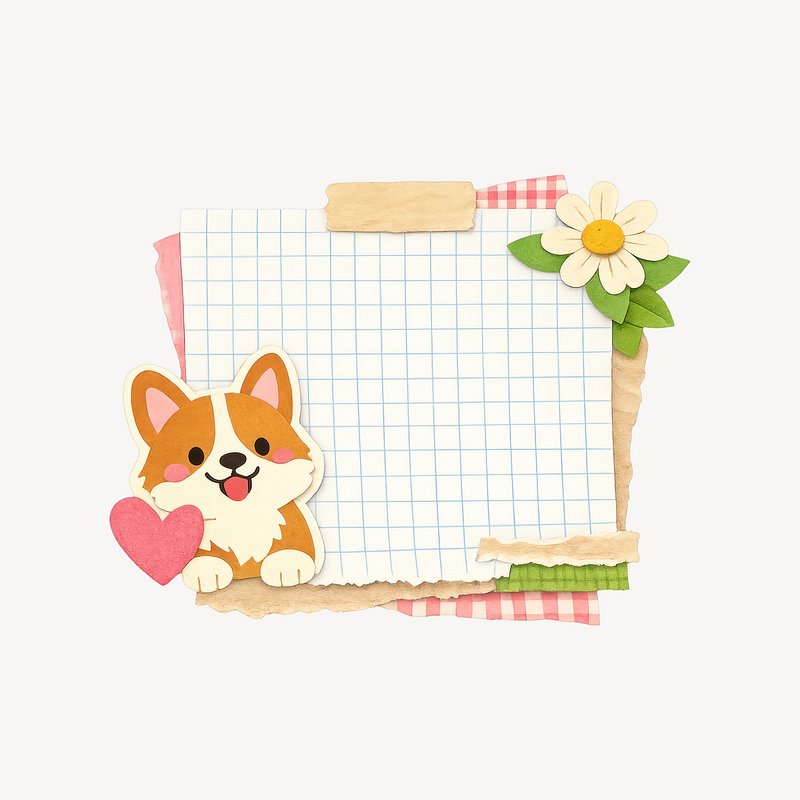 Aesthetic Corgi Background Illustration Cute Images | Free Photos, PNG ...