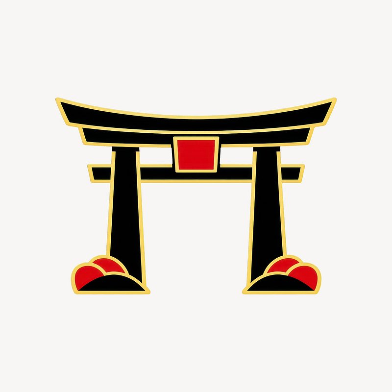 Japanese Gate Background Design Shadow PNG Images | Free Photos, PNG ...