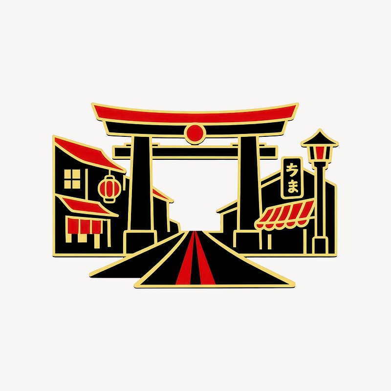 Japanese Gate Background Design Shadow Texture Images | Free Photos ...