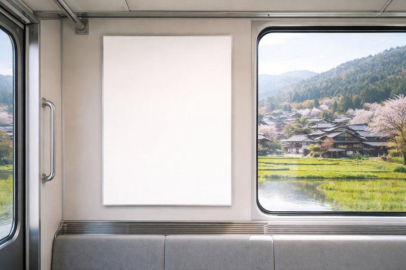 Journey Train Poster Interior Modern Mockup Images | Free Photos, PNG ...