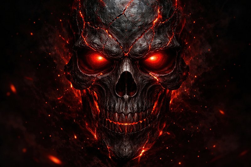 Red Skull Wallpaper Illustration Images | Free Photos, PNG Stickers ...