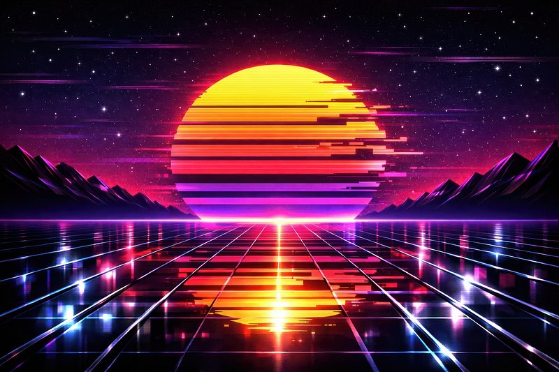 Aesthetics Glitch Neon Wallpaper Grid Vaporwave Images | Free Photos ...