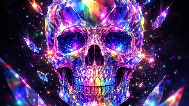 Rainbow Hd Wallpaper Illustration Skull Images | Free Photos, PNG ...