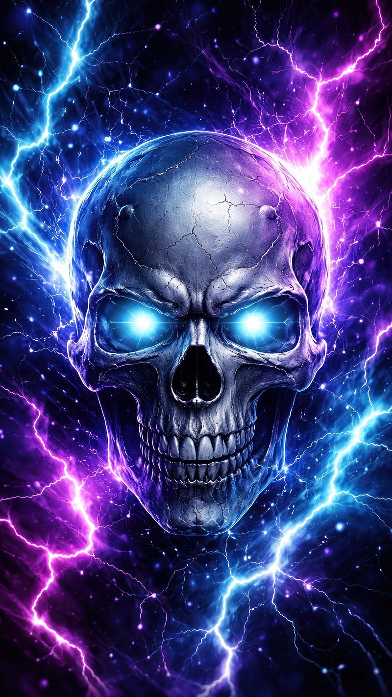 Dark Purple Wallpaper Blue Skull Images | Free Photos, PNG Stickers ...