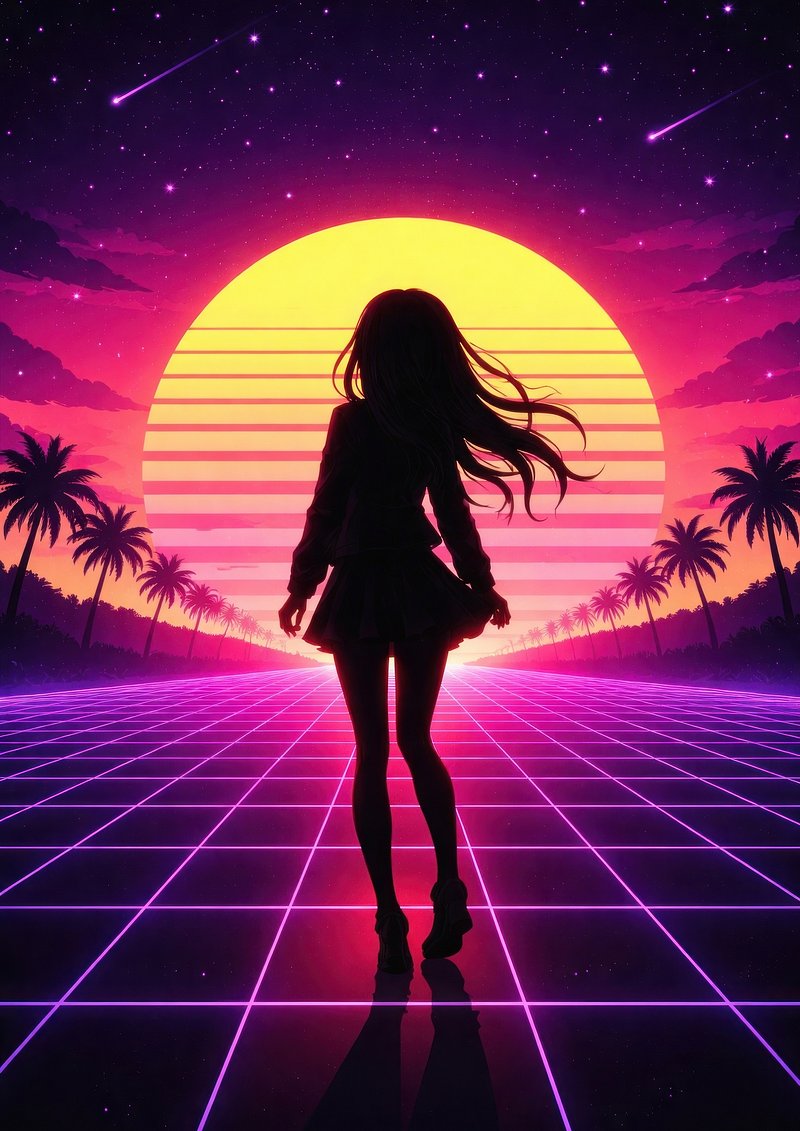 Wallpapers+animated Sunset JPG Retro Images | Free Photos, PNG Stickers ...