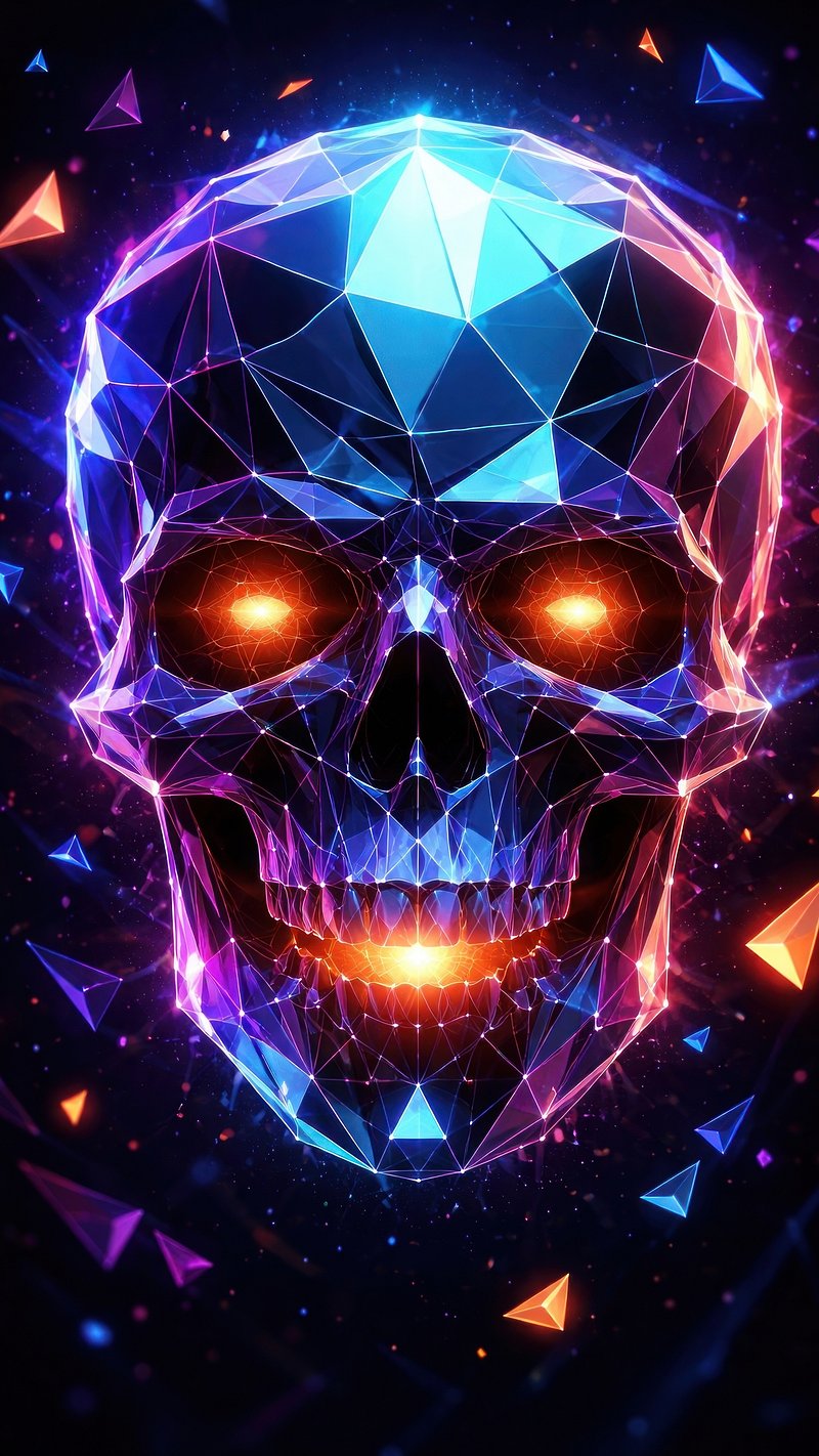 Wallpaper Triangle Pattern Neon Art Images | Free Photos, PNG Stickers ...