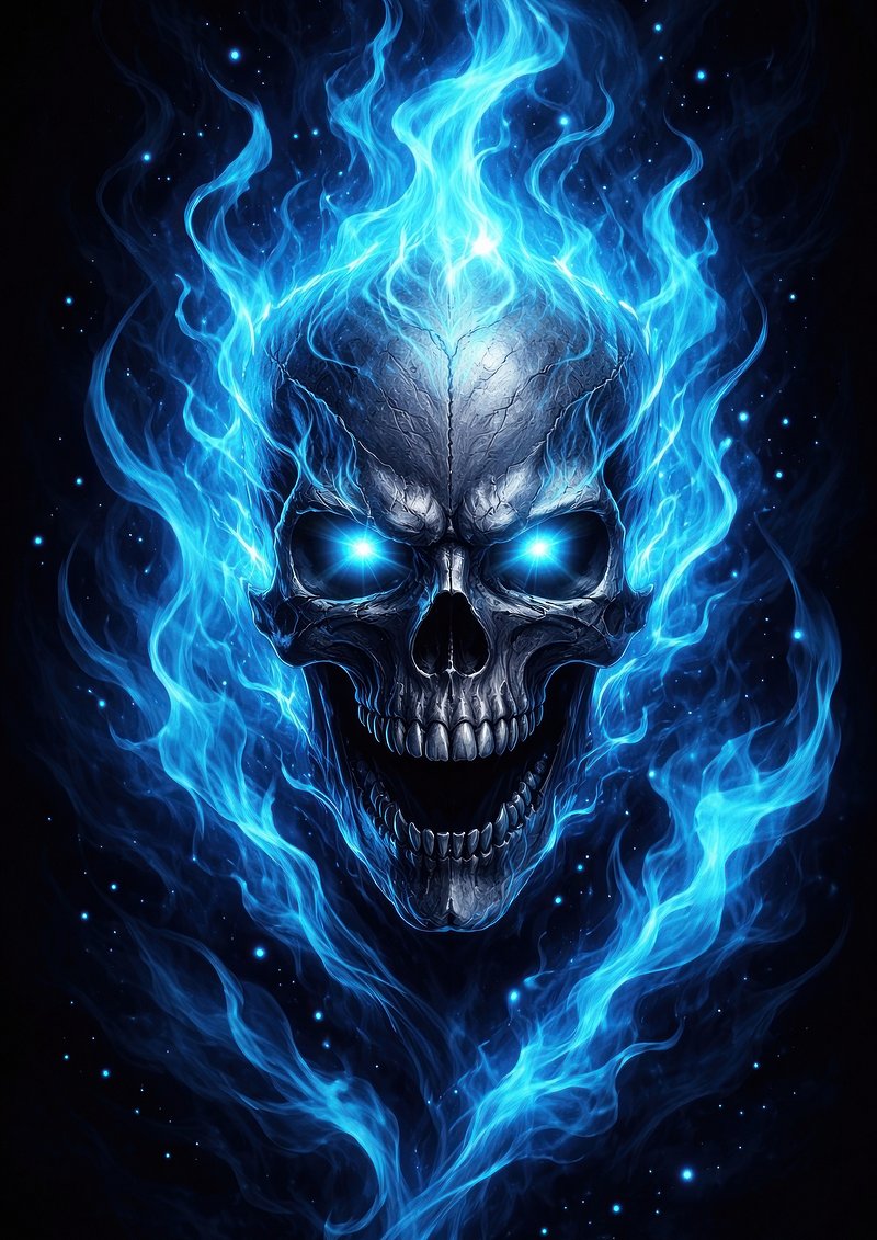 Blue Eyes Design Art Wallpaper Skull Images | Download Free Design ...