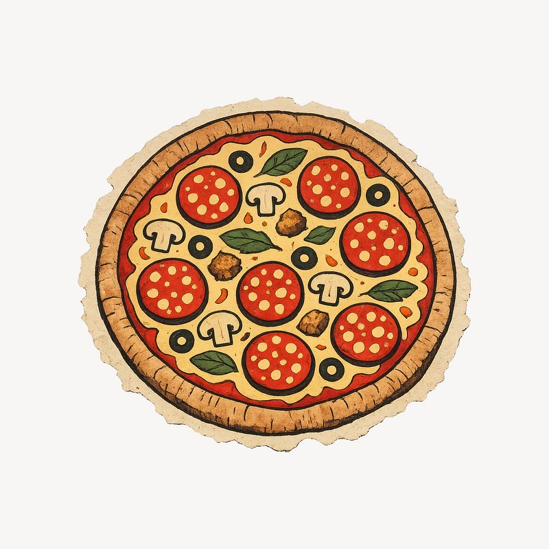 Pizza.” Pepperoni Background Isolated PNG Paper Images | Free Photos ...