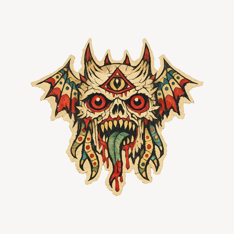Horror+tattoo+designs PNG Images | Free Photos, PNG Stickers ...
