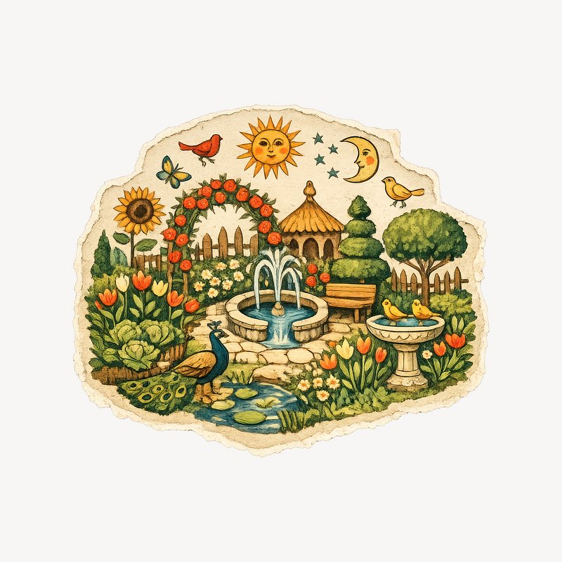 Sunflower Garden Flower Background PNG Texture Images | Free Photos ...