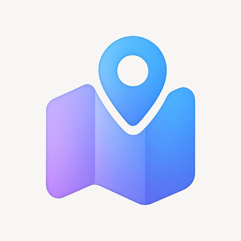 Map+icon+png Transparent Gradient Shadow Minimal Design Images | Free ...