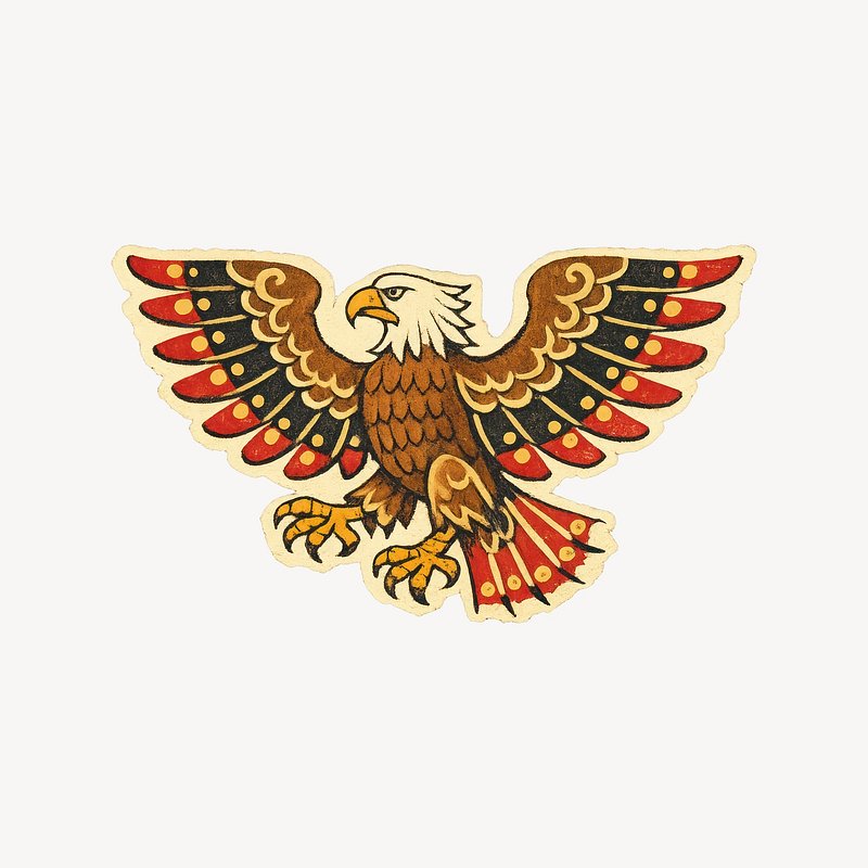 Eagle+tattoo Design PNG Vintage Images | Free Photos, PNG Stickers ...