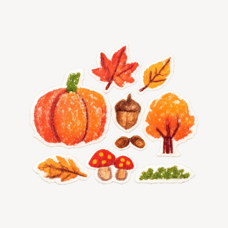 Acorns And Leaves Paper PNG Background Fall Images | Free Photos, PNG ...