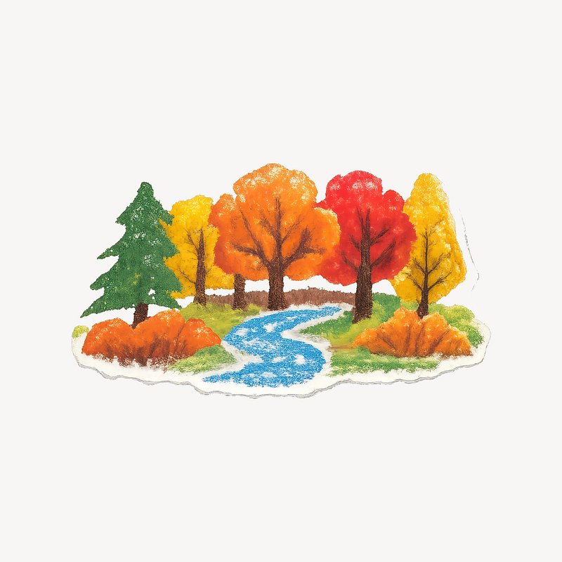Forest+with+river+drawing Tree Images | Free Photos, PNG Stickers ...