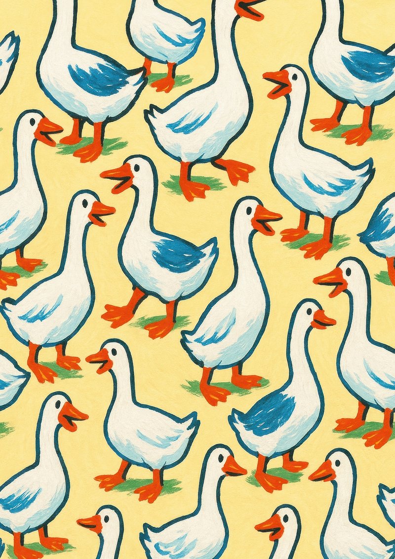 Ducks Wallpaper Cartoon Yellow Background JPG Images | Free Photos, PNG ...