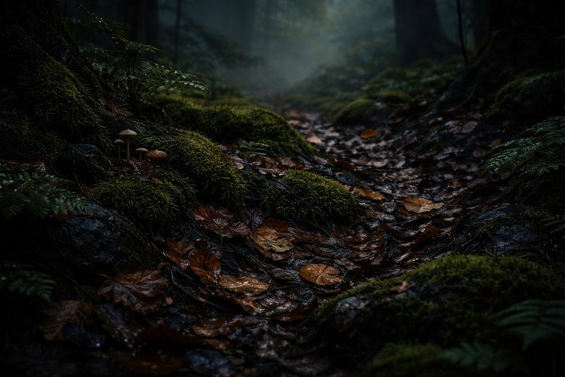 Leaf On The Ground Dark Wallpaper Nature Images | Download Free Design ...