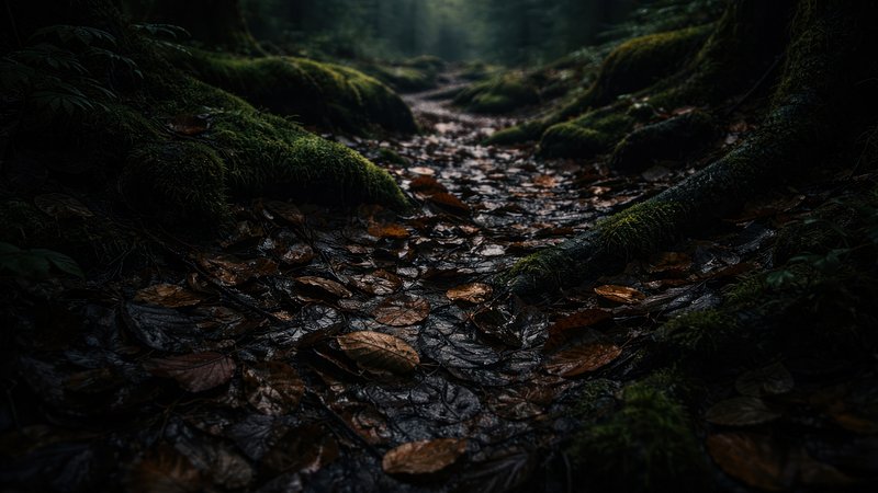 Leaf On The Ground Dark Wallpaper Nature Landscape Images | Download ...