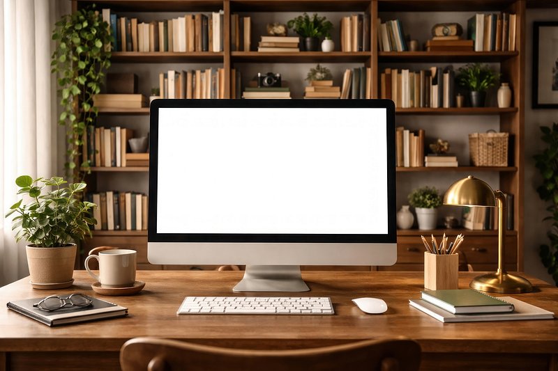 Home Library Books Wooden Plants Interior Design Images | Free Photos ...