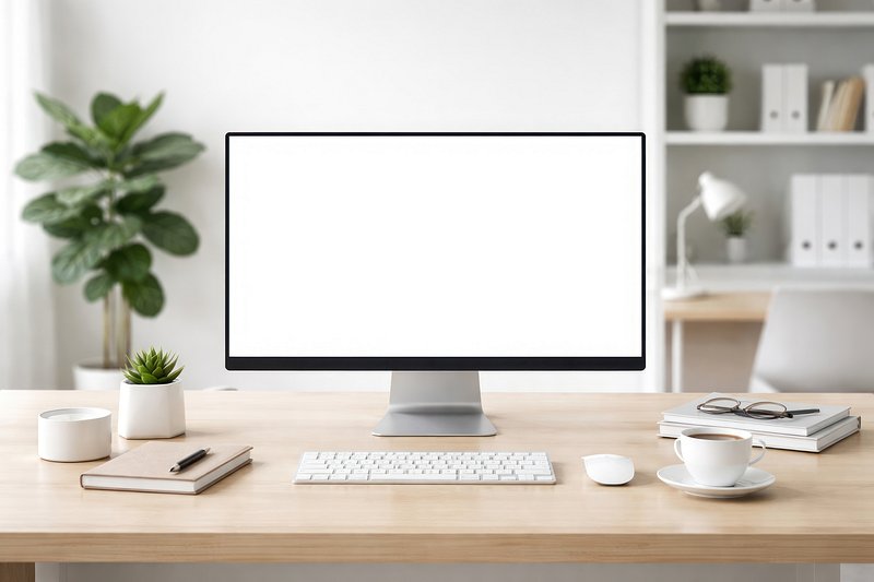 Coffee And Notebook Mockup Workspace Design JPG Images | Free Photos ...