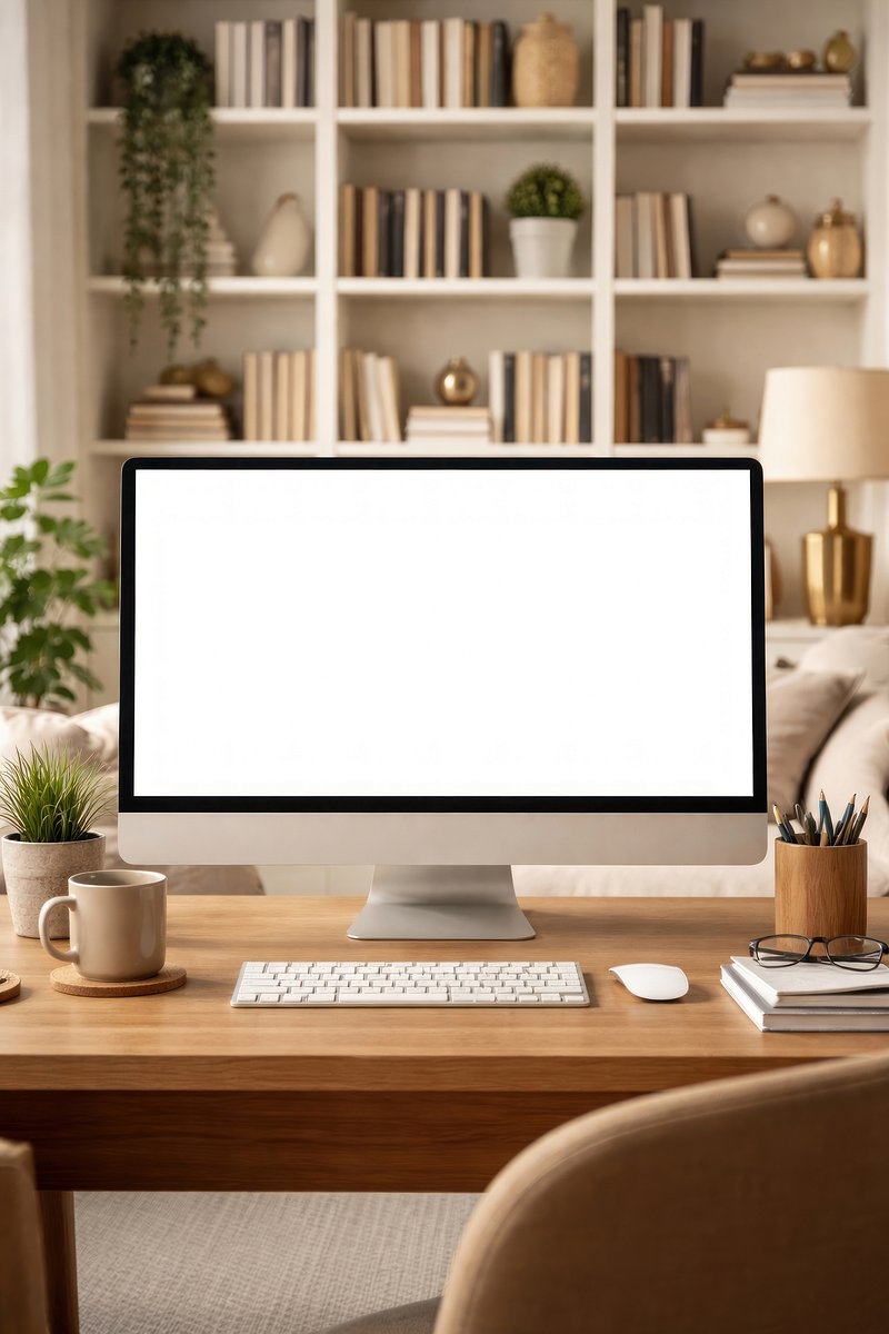 Computer Mockup Backgrounds Wooden JPEG Screen Images | Free Photos ...