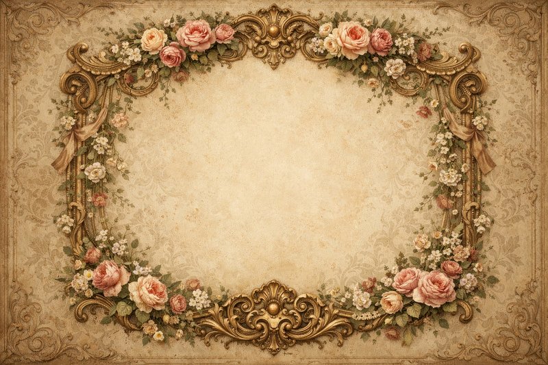 Victorian Floral Border Design Wallpaper Mobile Images | Free Photos ...