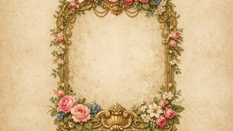 Victorian Floral Border Decorative Wallpaper Frame Images | Free Photos ...