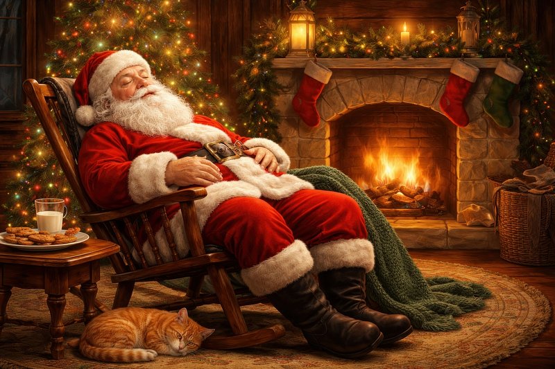 Sleeping+santa Christmas Images | Free Photos, PNG Stickers, Wallpapers ...