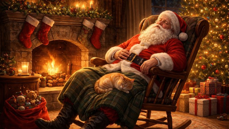 Sleeping+santa Holiday Images | Free Photos, PNG Stickers, Wallpapers ...