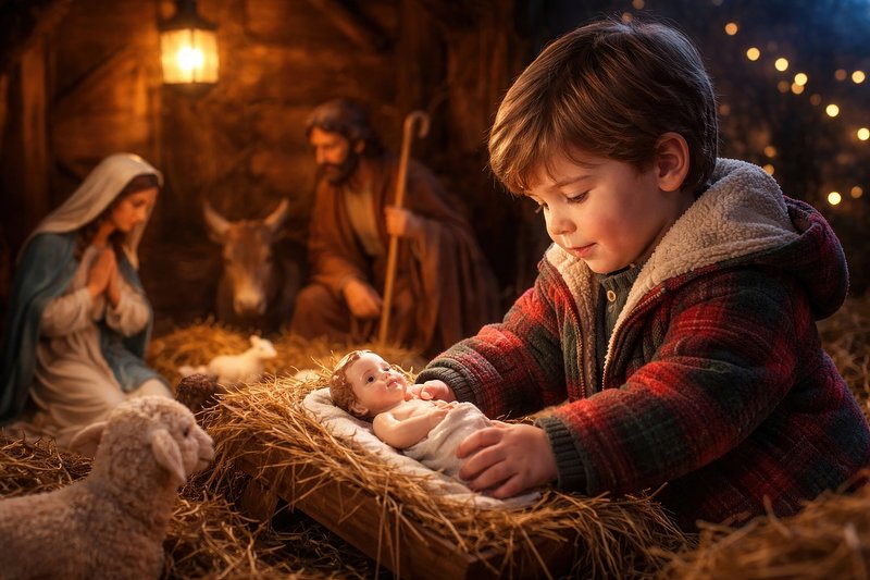 Jesus In The Manger Scene Nativity Images | Free Photos, PNG Stickers ...