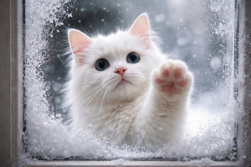 Cat In Snow Winter Cute Images | Free Photos, PNG Stickers, Wallpapers ...