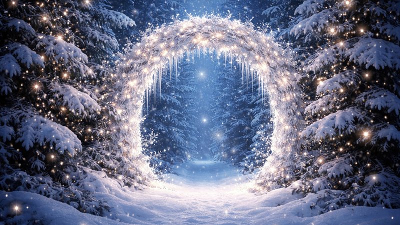 Snowy Forest Night Landscape Images | Free Photos, PNG Stickers ...