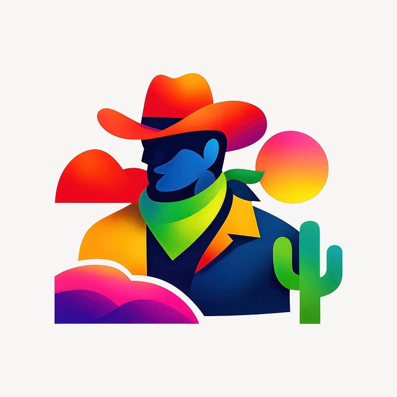 Cowboy Landscape Art Texture Images | Free Photos, PNG Stickers ...