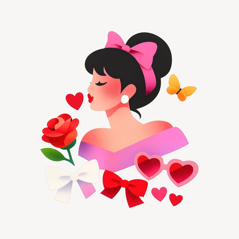 Heart+butterflies Illustration Images | Free Photos, PNG Stickers ...