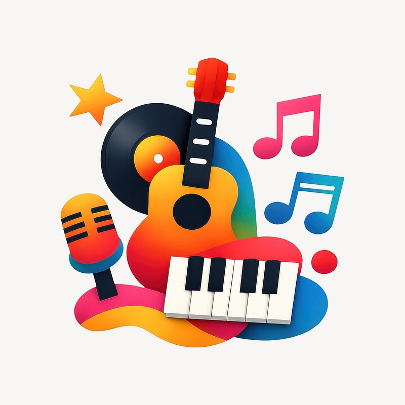 Music+art+collage Background Musical Images | Free Photos, PNG Stickers ...