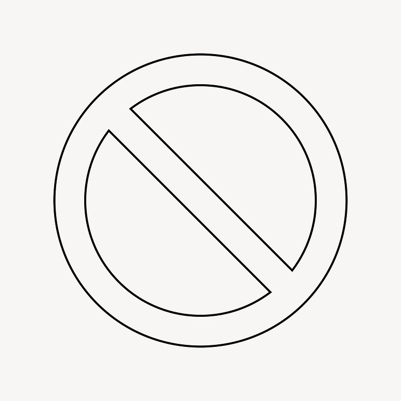 Empty prohibition sign, no symbol | Free PSD - rawpixel