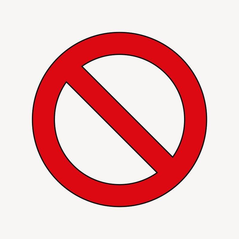 Blank prohibition and do not | Free Vector - rawpixel