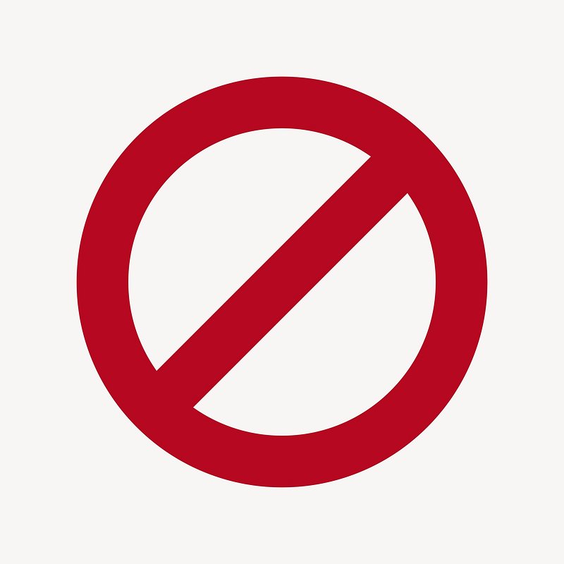 Blank prohibited and do not | Premium PSD - rawpixel