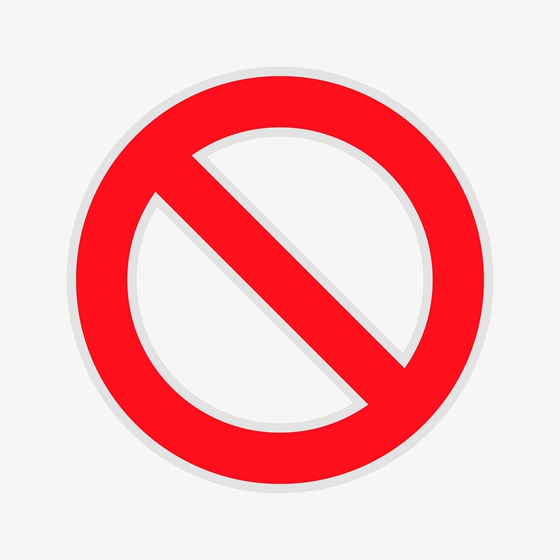 Empty prohibition sign, no symbol | Free PSD - rawpixel
