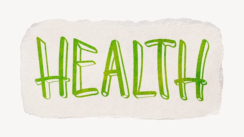 Health word, ripped paper typography | Free Photo - rawpixel