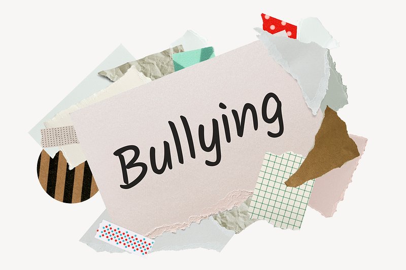 Bullying word, aesthetic paper collage | Free Photo - rawpixel