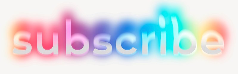 Subscribe word, neon psychedelic typography | Free Photo - rawpixel