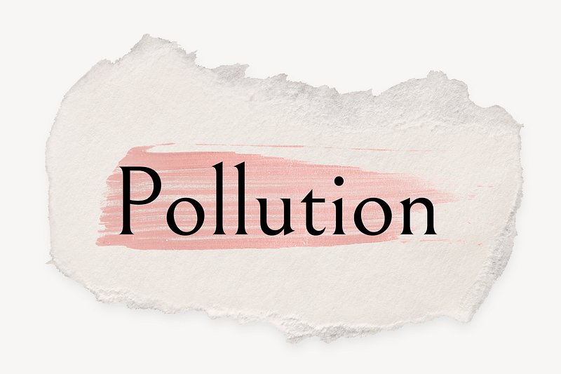 Pollution word, ripped paper, pink | Free Photo - rawpixel