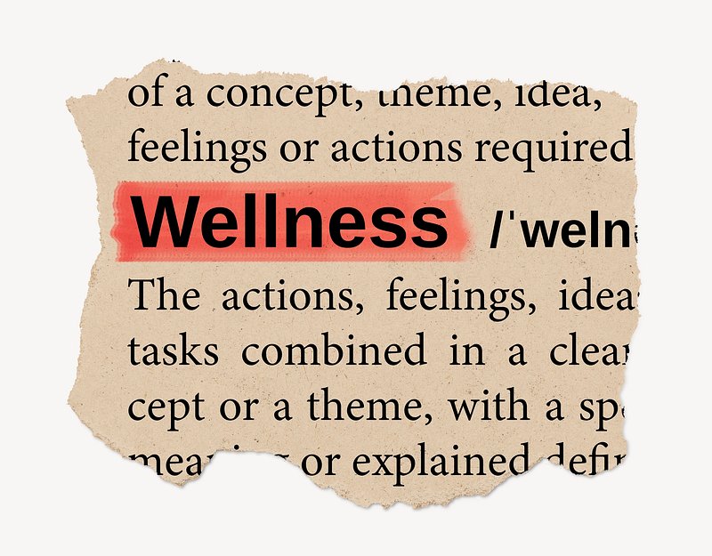 Wellness ripped dictionary, editable word | Premium PSD - rawpixel