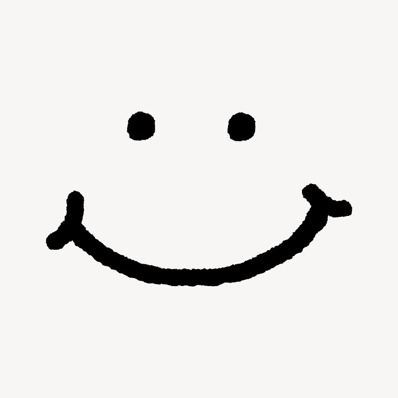 Smiling face, emoticon doodle image | Free Photo - rawpixel