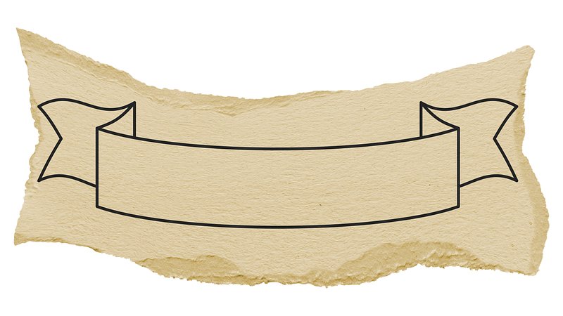 Ribbon banner, ripped paper collage | Free Photo - rawpixel